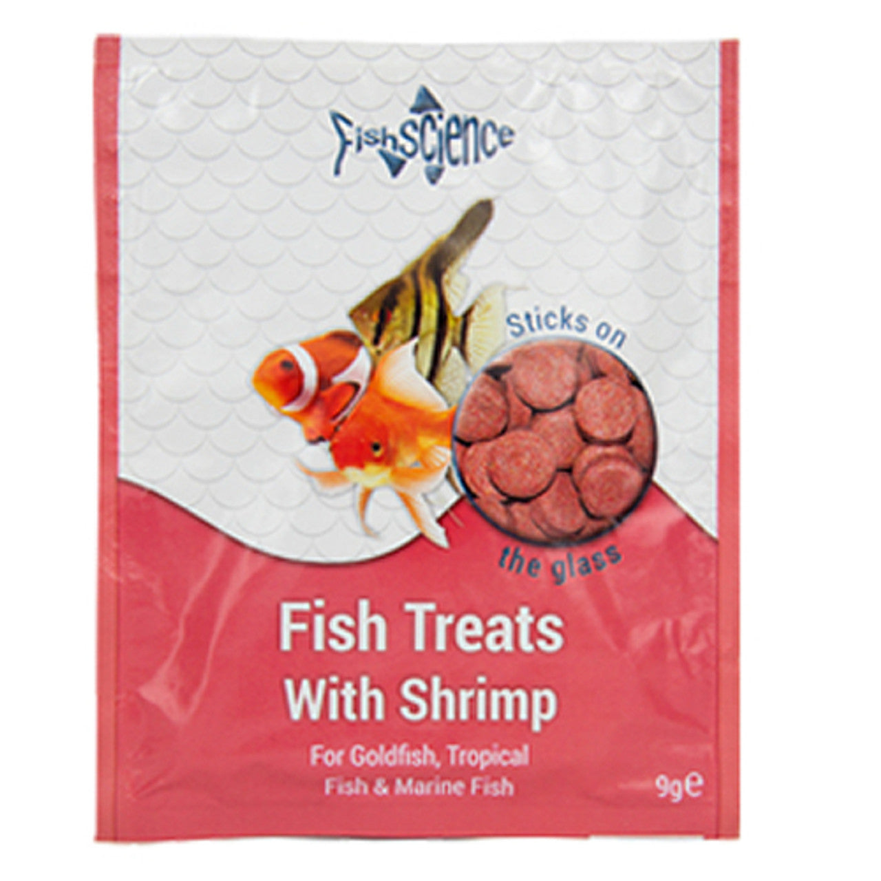 Fish Science treats with Shrimp fish food - 9g - Essential Ponds